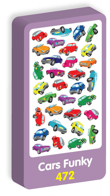 Cars Funky Stickers – Purple Peach Stickers